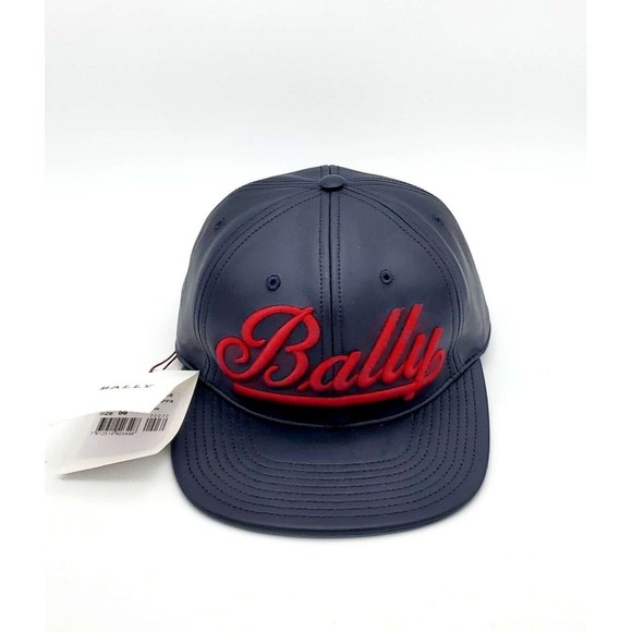 Bally | Accessories | Bally Nappa Leather Baseball Cap Hat Made In ...